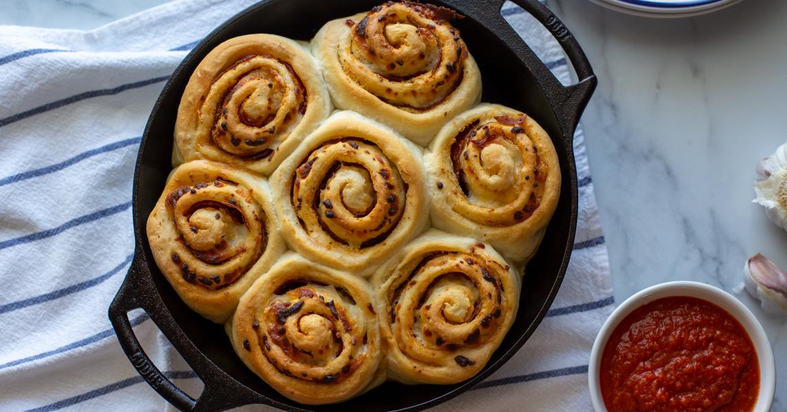 Pepperoni Pizza Rolls | Recipe | Lodge Cast Iron