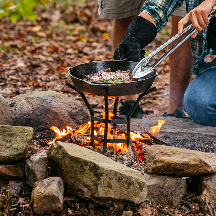 Cast Iron Fire & Cook Stand | Shop Online | Lodge Cast Iron