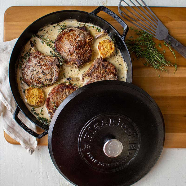 4-Quart Cast Iron Braiser With Lid |Shop Online | Lodge Cast Iron