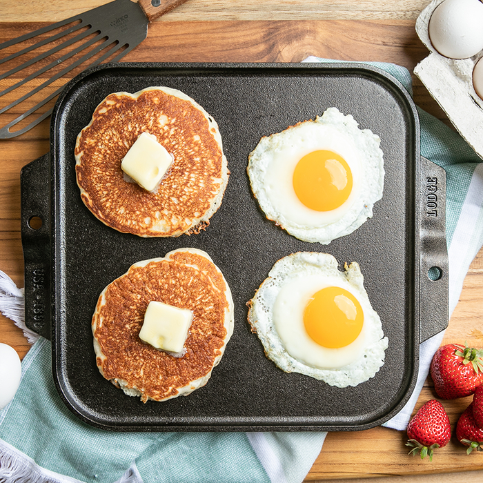 Single Burner Reversible Grill/Griddle | Shop Online | Lodge Cast Iron