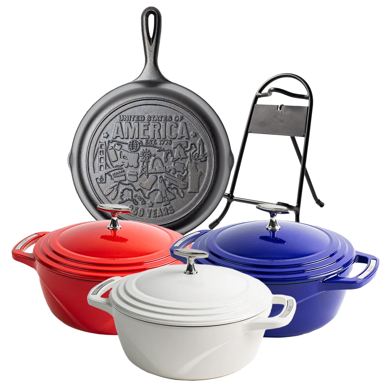 Red, White & Blue Bundle – Lodge Cast Iron